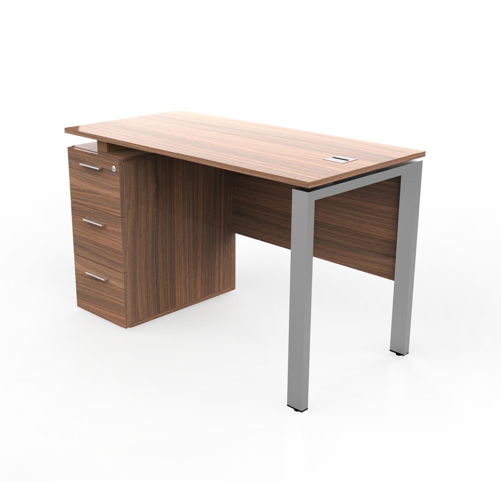 Amira | Desk with Fixed Pedestal - JERAISY FURNITURE FACTORY