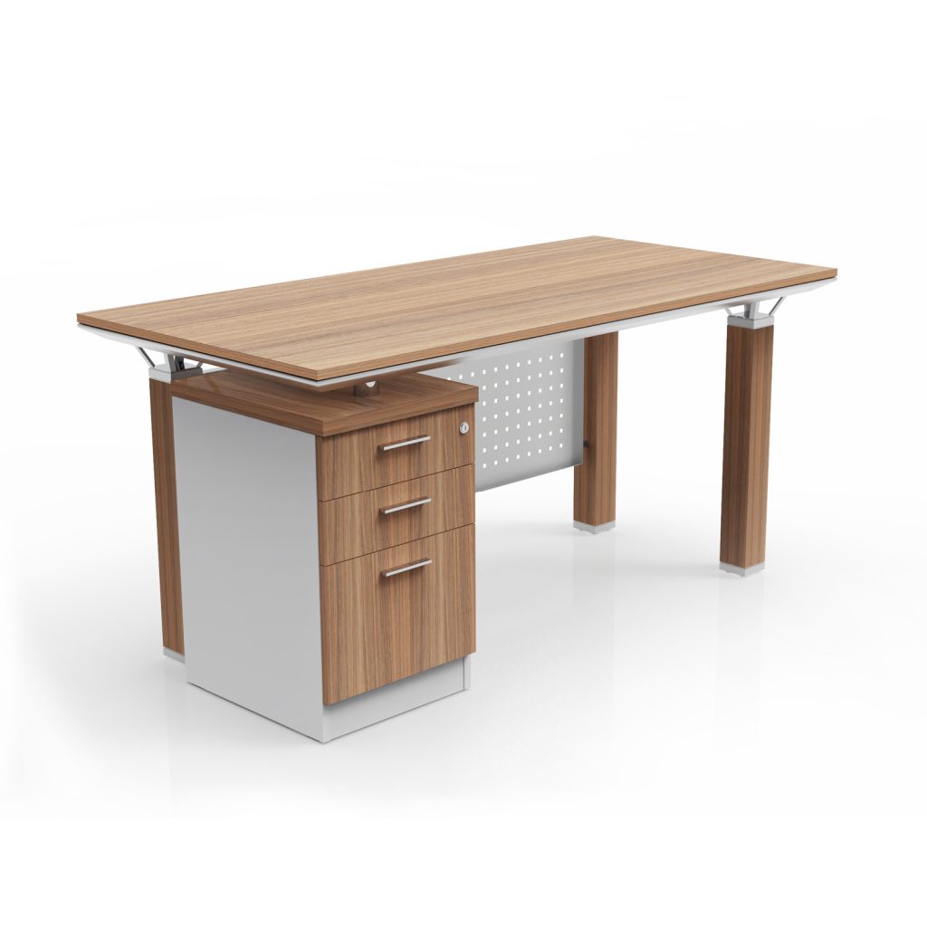 Hoor | Desk with Fixed Pedestal - JERAISY FURNITURE FACTORY